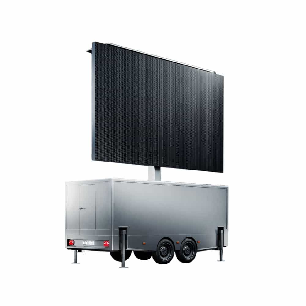 LEJ EN DANMARKS FLOTTESTE 15M2 LED TRAILER SKÆRM DANSK MOBILSCENE A/S